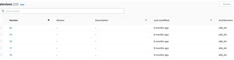 ensure lambda code is versioned check icompaas support