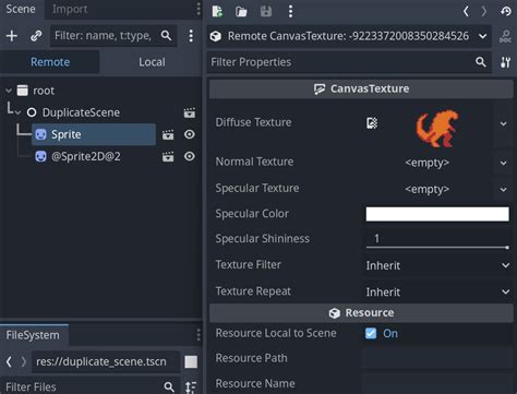 Local To Scene Not Working On Canvastexture Help Godot Forum