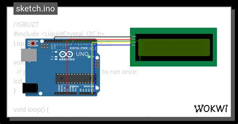 robotik liquid crystal wokwi arduino and esp32 simulator