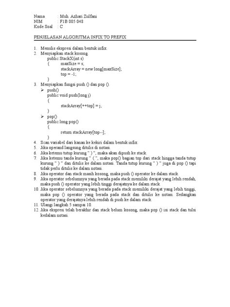 algoritma infix to prefix pdf