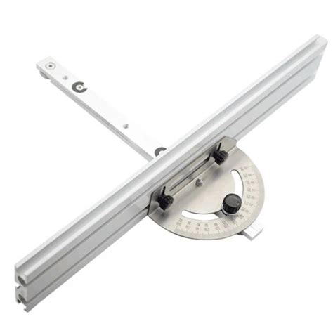 목공 테이블 톱 각도 눈금자 415mm1634 울타리 조정 가능한 각도 게이지 미터 게이지 가이드 알루미늄 합금 도구