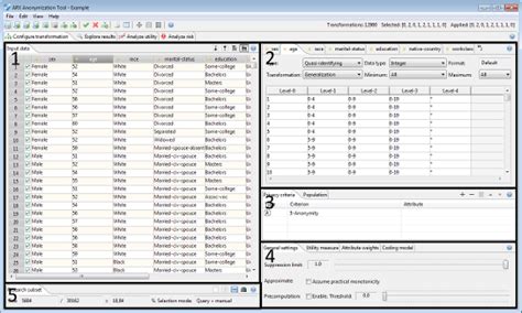 Configuration Arx Data Anonymization Tool