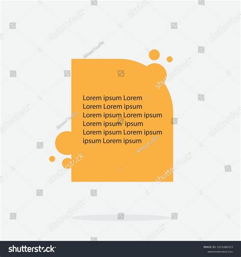 Text Box Design Simple Style Elegant Stock Vector Royalty Free 2221060323 Shutterstock