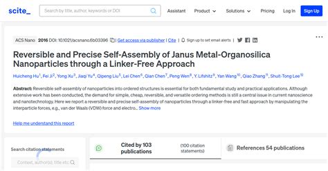 Reversible And Precise Self Assembly Of Janus Metal Organosilica