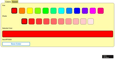 Color Picker Codesandbox