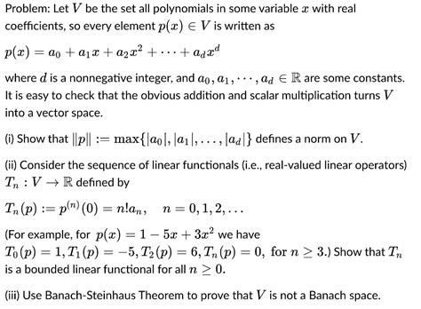 Solved Problem Let V Be The Set All Polynomials In Some Chegg