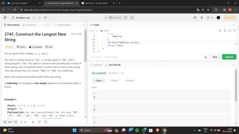 Sujal Malhotra On Linkedin 100daysofcode Codingchallenge Day081 Codingninjas Leetcode