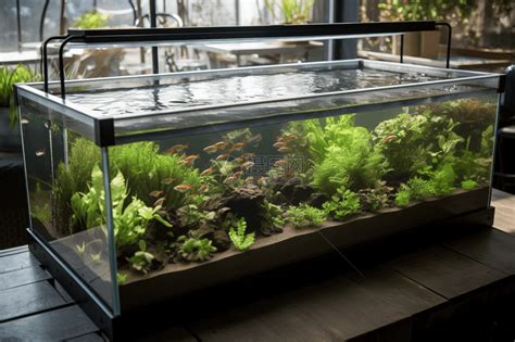 清澈无比的鱼缸高清图片下载 正版图片600146407 摄图网