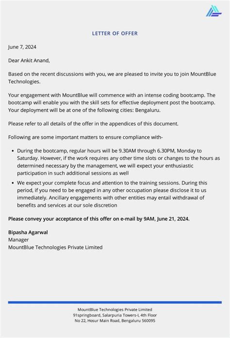 Hello Everyone Im Thrilled To Share That I Have Got An Offer To Join Mountblue Technologies As