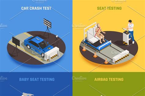 Auto Crash Test Flowchart Pre Designed Photoshop Graphics ~ Creative
