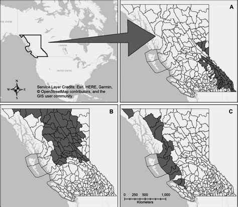 Location Of The 3 Statistical Population Reconstruction Spr Areas For