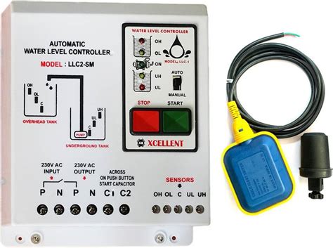 Microtail Fully Automatic Water Level Controller For Submersible Multi Capacitors Starter Wired