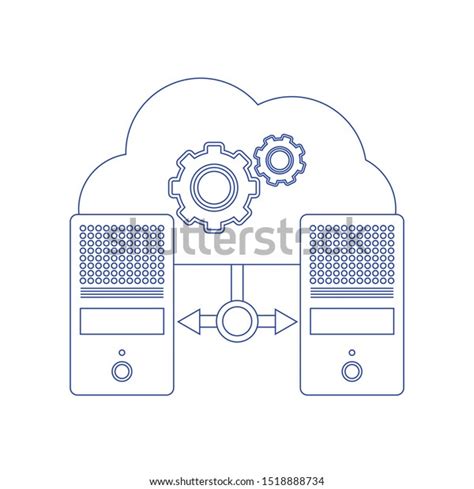 Migration Backup Concept Copying File Server Stock Vector Royalty Free 1518888734 Shutterstock
