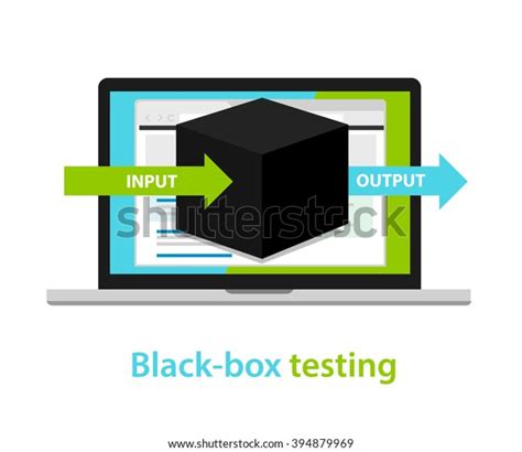 Black Box Testing Input Output Process Stock Vector Royalty Free 394879969