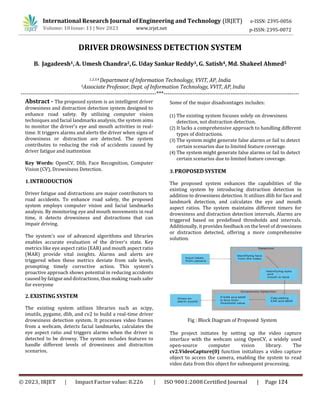 DRIVER DROWSINESS DETECTION SYSTEM PDF