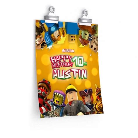Roblox Birthday Poster Rbirthdaypartyides