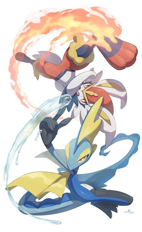Cinderace And Inteleon Pokemon Drawn By Nullma Danbooru