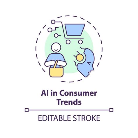 2d Editable Multicolor Ai In Consumer Trends Icon Simple Isolated