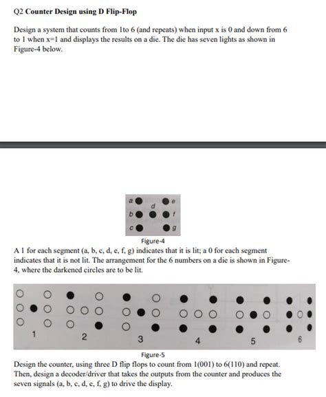 solved q2 ﻿counter design using d flip flopdesign a system