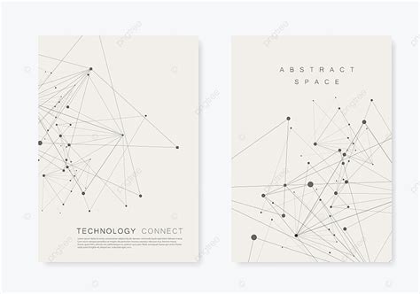 Abstract Polygonal Geometric Shape With Molecule Structure Style Brochure Template Download On