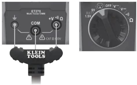 Klein Tools Et270 Multi Tester Dmm With Receptacle Tester Instruction Manual