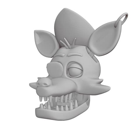 3d File Fnaf Five Nights At Freddys Keychain Pack Foxy Pirate Foxy