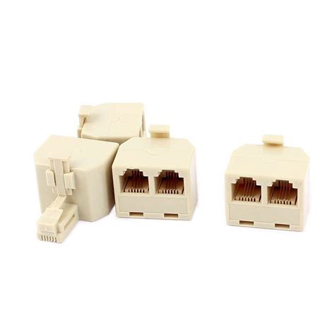 Rj11 Splitter 1 Male To 2 Female Adapter Shopee Malaysia