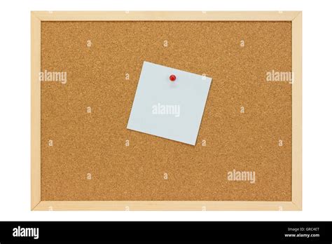 Notepad At A Pin Board Stock Photo Alamy