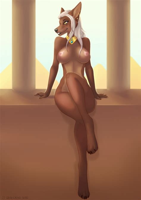 Rule 34 2012 Anthro Breasts Brown Fur Canine Collar Column Daylight