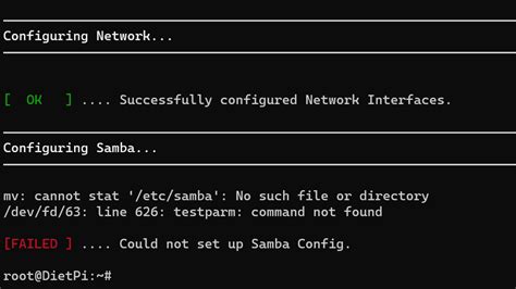 Could Not Set Up Samba Config · Issue 1436 · Mschlenstedtloxberry