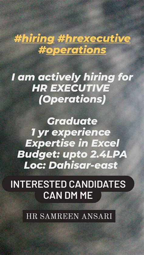 Samreen Ansari On Linkedin Hiringnow Connections Hr Operations Excel Mumbaijobs Graduate