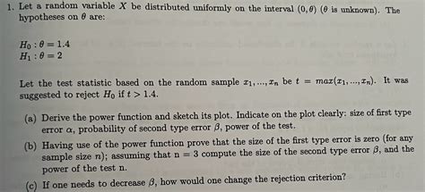 Solved Let A Random Variable X ﻿be Distributed Uniformly On