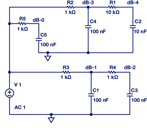 LTspice Schematic Of RC Filters Download Scientific Diagram