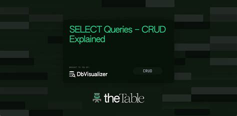 select queries advanced crud explanation part 2 the table sql and devtalk