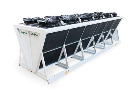 V Shape Co2 Gas Coolers For Commercial Cooling Refra