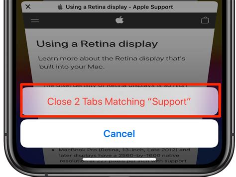 How To Only Close Safari Tabs You Searched For