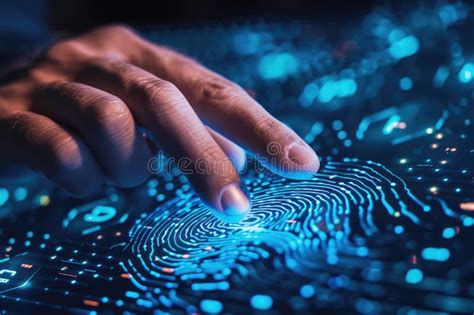 Personal Data Protection Digital Fingerprint Trace A Padlock Know Your Customer Kyc Kyc