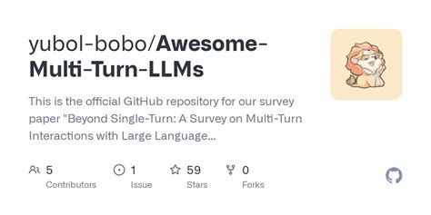 Github Yubol Boboawesome Multi Turn Llms This Is The Official