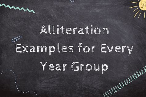 Alliteration Examples For Every Year Group The Teaching Couple