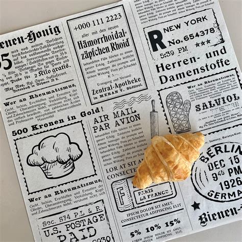 กระดาษรองขนม ห่อแซนวิช ครัวซอง รองอาหาร ของทอด Shopee Thailand