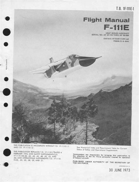 GENERAL DYNAMICS F Flight Manuals