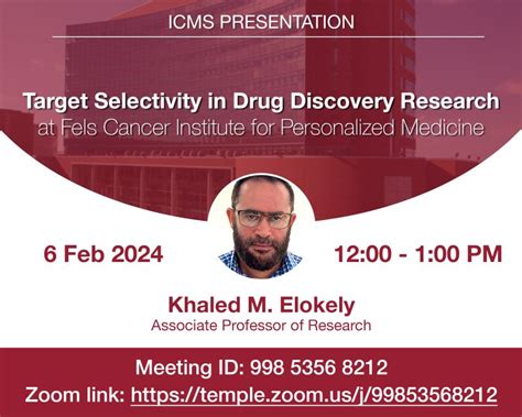 Icms Event Highlight “target Selectivity In Drug Discovery Research” A Icms Hpc