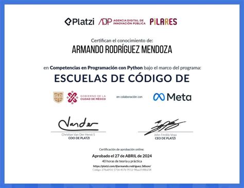 Armando Rodríguez Mendoza On Linkedin Python Platzi