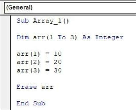 VBA Arrays In Excel GeeksforGeeks