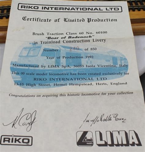 Lima Class 60 Trainload Construction 60100 Boar Of Badenoch Dave Angell Trains