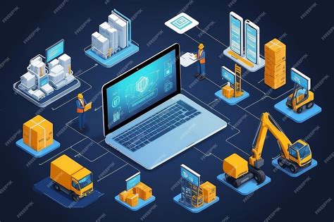 Premium Photo Smart Logistics Industry 40 Supply Chain Technology