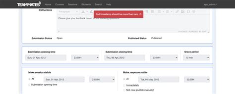 Uninformative Error Message For Incorrectly Typed Date Input · Issue 11236 · Teammates