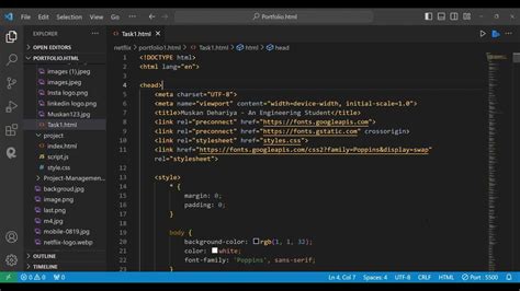 Muskan Dehariya On Linkedin Webportfolio Html Css Webdeveloper