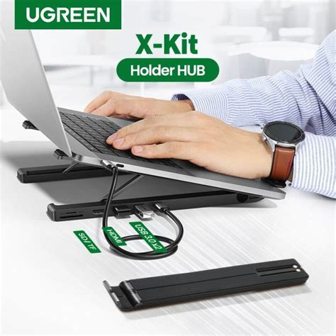UGREEN USB HUB Docking Station USB C K HDMI TF SD USB Ports Laptop Stand For Macbook USB