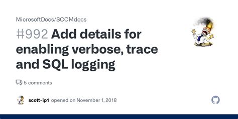 add details for enabling verbose trace and sql logging · issue 992